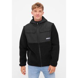 Bench. Fleecejacke &raquo;BLANKOR&laquo; mit Kapuze BLACK 58 58 Fleecejacke von Bench mit Kapuze