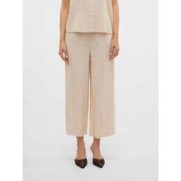 Véro Moda VERO MODA Culotte »VMMYMILO H/W CULOTTE PANT WVN GA« mit Leinen Oatmeal Detail:Melange L (40) - N-Gr N-Gr L (40) Knöchellange Hose von Vero Moda