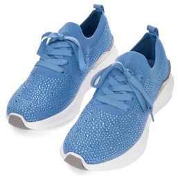 Ara Slip-On Sneaker »MAYA«, Schnürschuh, Slipper in Strickoptik, H-Weite azurblau 43 43 Sneaker mit aufgesetzter Schnürung
