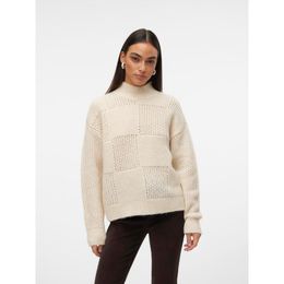 Véro Moda VERO MODA Strickpullover »VMMOON LS HIGHNECK PULLOVER GA BF« Birch M M Pullover von Vero Moda