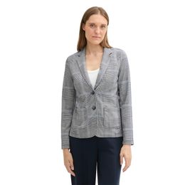 Tom Tailor Jackenblazer mit LENZING EcoVero navy blue check M (38) M (38) Blazer von Tom Tailor
