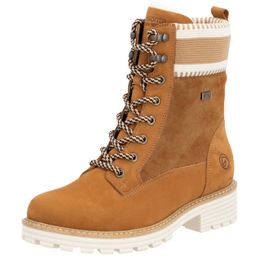 Remonte Winterboots »Elisabeth Hurley-Collection«, Schnürboots, Schnürstiefelette mit wasserabweisender TEX-Membran hellbraun-sand 39 39 Robuste...