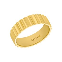 Amor Fingerring »Groove« goldfarben 60 Statement Damen Stacking Ring von Amor