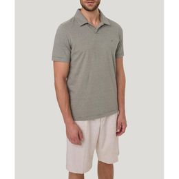 Pierre Cardin Poloshirt mit offenem Kragen dusty olive XL XL Kurzärmliges Poloshirt von Pierre Cardin