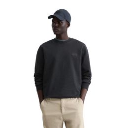 Marc O'Polo MARC O'POLO Sweatshirt mit leicht unregelmäßiger Slub-Sweat-Struktur dark navy L L Rundhalssweatshirt von Marc O'Polo