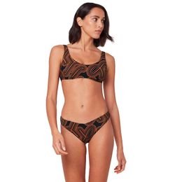 Triumph Bustier-Bikini-Top »Flex Smart Summer P 02 pt EX« -Logodruck BROWN - DARK COMBINATION 3 - N-Gr N-Gr 3 Unterfüttertes Bikini-Top mit...