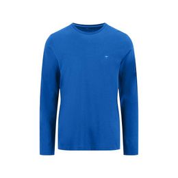 Fynch-Hatton Langarmshirt mit Logo-Bestickung auf der Brust strong blue 4XL 4XL Langarmhemd von Fynch-Hatton