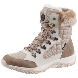 Rieker Winterboots, Winterstiefelette, TEX-Membran, mit Warmfutter, Fellimitatkragen beige-creme 37 37 Mit TEX, dadurch wasserabweisend, winddicht...
