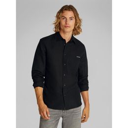 Calvin Klein Jeans Leinenhemd »LINEN COTTON SHIRT« mit Brusttasche Black 3XL - N-Gr N-Gr 3XL Hemd von CALVIN KLEIN