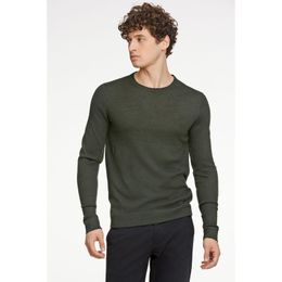 LINDBERGH Rundhalspullover mit Rundhalsausschnitt dk army M M Pullover von LINDBERGH