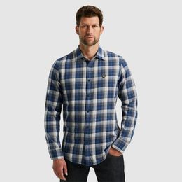 PME-Legend PME LEGEND Karohemd &raquo;Long Sleeve Shirt Twill Yarndyed Check&laquo; mit Karomuster Salute L - N-Gr N-Gr L Langarm Hemd von PME Legend