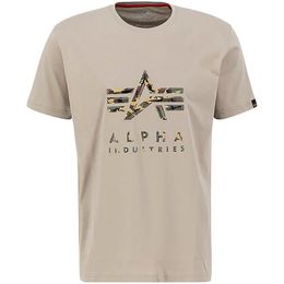 Alpha Industries Kurzarmshirt »Camo PP T« vintage sand XL XL Regular Fit Passform umspielt den Körper locker und angenehm