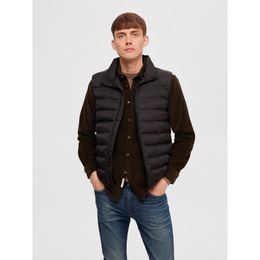 Selected Homme Steppweste »SLHBARRY QUILTED GILET NOOS« Black L L Wasserabweisende Oberfläche
