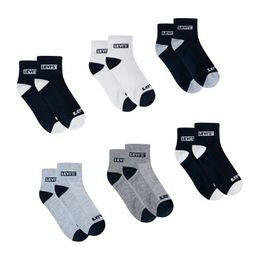 Levi's® kids LEVI'S KIDS Kurzsocken »LHN BOX TAB MID CUT 6PK« Packung, UNISEX DRESS BLUES 4 (23,5/26,5) Socken von Levi's Kids