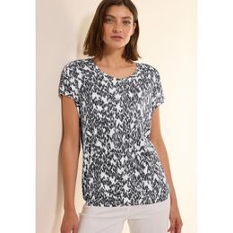 Cecil T-Shirt mit All-Over Print vanilla white XS (36) XS (36) T-Shirt von Cecil
