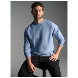 TRIGEMA Sweatshirt »Sweatshirt mit angerauter Innenseite« pearl-blue L L Sweat-Qualität