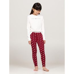 Tommy Hilfiger Underwear Pyjama »LS PJ LEGGING PRINT SET« für Kinder bis 16 Jahre Ancient White/Ctb Star Aop 164/170 164/170 Schlafanzug von Tommy...