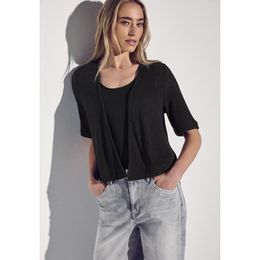 Street One Shirtjacke im Strick-Look Black 38 38 Shirtjacke von Street One