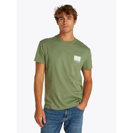 Tommy Jeans T-Shirt &raquo;TJM REG DNA GRAPHIC TEE EXT&laquo; mit kontrastfarbenen Print Aruba Green XXL XXL Rundhalsshirt von Tommy Jeans