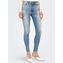 Only Skinny-fit-Jeans »ONLMILA HW SK ANK JEANS REA437« Light Blue Denim 31 - Länge 32 Länge 32 31 Skinny-fit-Jeans mit hoher Leibhöhe formt eine...