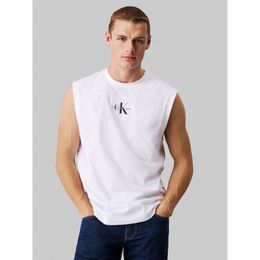 Calvin Klein Jeans T-Shirt »MONOLOGO SLEEVELESS TEE« mit Markenlabel Bright White XL XL Shirt von Calvin Klein Jeans Menswear
