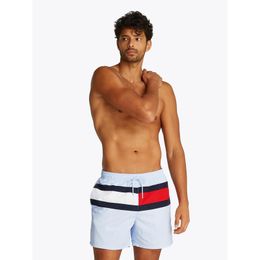 Tommy Hilfiger Swimwear Badeshorts »MEDIUM DRAWSTRING« mit großem Logo Sweet Blue S (48) - N-Gr N-Gr S (48) Badeshorts von TOMMY HELFIGER