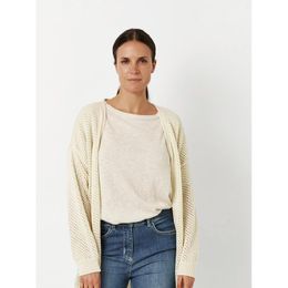 Toni Cardigan »Hilla« in offener Form aus Lochstrick Offwhite XXL (44) XXL (44) Cardigan Hilla von Toni