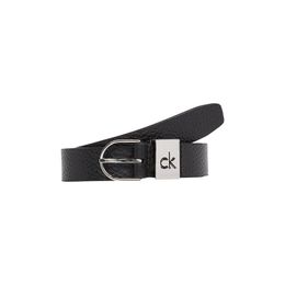 Calvin Klein Ledergürtel »CK LOOP THIN ROUND BUCKLE 2.5« Logoprägung Pvh Black