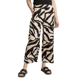 Tom Tailor Culotte Sommerhose mit All-Over Print abstract teal zebra print 36 - Länge 28 Länge 28 36 Culotte von Tom Tailor