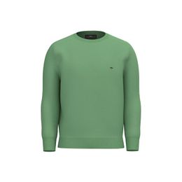 Fynch-Hatton Strickpullover mit Logo Stickerei turf green L L Feinstrickpullover von Fynch-Hatton
