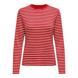 Only Damen Only Langarmshirt &raquo;ONLLYON L/S O-NECK TOP BOX CC JRS&laquo; wei&szlig; S (36)