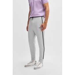 BOSS Green Jogginghose »Hadiko Tape« mit elastischem Bund Light/Pastel Grey054 3XL - N-Gr N-Gr 3XL Hose von BOSS Green Menswear