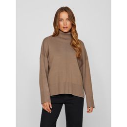 Vila Rollkragenpullover »VIOSTRIA ROLLNECK L/S KNIT TOP-NOOS« Fossil L L Weicher Pullover von Vila