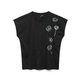 Véro Moda VERO MODA Kurzarmshirt »VMSIA AVA SS TOP BOX JRS GA« Black Print:FLOWERS XL XL T-Shirt von Vero Moda