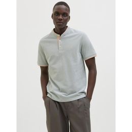 Jack & Jones JACK & JONES Poloshirt »JJEPAULOS MAO POLO« mit Logo Stickerei Iceberg Green L L Poloshirt von Jack & Jones