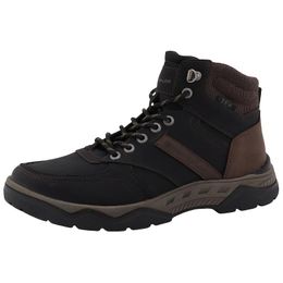 Tom Tailor Schnürboots, High Top-Sneaker, Trekkingschuh mit Ösen im Bergsteiger-Look schwarz-braun 42 42 Knöchelhoher Trekkingschuh mit...