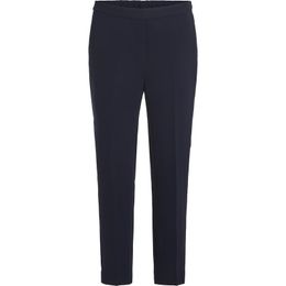 Tommy Hilfiger Webhose &raquo;CREPE SLIM PULL ON PANT&laquo; mit Metalllabel, B&uuml;gelfalten Dark Night Navy 34 - N-Gr N-Gr 34 Klassische Hose von Tommy Hilfiger