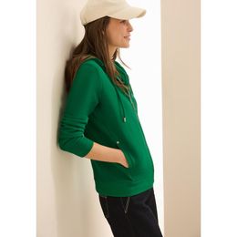 Cecil Kapuzensweatjacke mit Kapuze mit Tunnelzug garden green XS (36) XS (36) Kapuzenjacke f&uuml;r Damen von Cecil