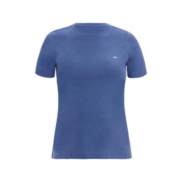 Gant Kurzarmshirt »PRINTED ARCHIVE SHIELD T-SHIRT« kleine Logostickerei auf der Brust EVENING BLUE S S T-Shirt von Gant