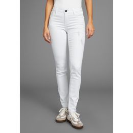 Arizona Skinny-fit-Jeans »Ultra-Stretch« Mid Waist white 34 - N-Gr N-Gr 34 High Performance Stretch Denim