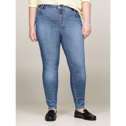 Tommy Hilfiger Curve Skinny-fit-Jeans »CRV HARLEM U SKINNY HW« Große Größen in Stoned Washed Optik Beth_mid blue 46 - N-Gr N-Gr 46 Skinny-Fit Jeans...