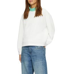 s.Oliver Sweatshirt, im Relaxed Fit WHITE 38 38 Scuba-Sweatshirt von s.Oliver