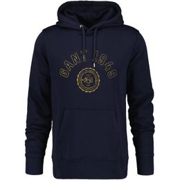 Gant Hoodie »GRAPHIC HOODIE« EVENING BLUE M M Kapuzensweatshirt von Gant