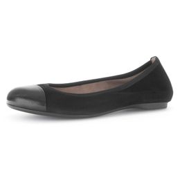 Gabor Ballerina, Blockabsatz, Schlupfschuh, Businesschuh mit Best Fitting-Ausstattung schwarz 40 40 Komfortabler Ballerina mit elastischem Einfass