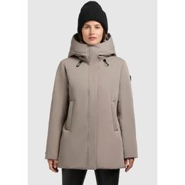 Khujo Steppjacke »PALLA« mit Kapuze graubeige XL (42) XL (42) Das Obermaterial mit Baumwollanteil und eine warme Wattierung sorgen bei der Khujo...