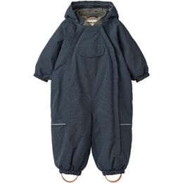Wheat Schneeoverall »Snowsuit Adi Tech« wasserdicht, atmungsaktiv und leicht wattiert dark blue 98 98 Praktischer Unisex Anzug von Wheat für Babys