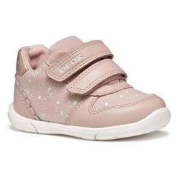 Geox Lauflernschuh &raquo;B ZAPITO GIRL&laquo;, Festtagsschuh, Klettschuh mit Schleifchen bedruckt und Glitzer rosa 24 24 Lauflernschuh mit flexibler Laufsohle