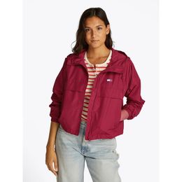 Tommy Jeans Windbreaker »TJW ESSENTIAL WINDBREAKER EXT« mit Kapuze mit Logodruck Brilliant Berry M (38) M (38) Damenjacke von Tommy Jeans