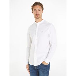 Tommy Jeans Langarmhemd »TJM REG OXFORD MAO SHIRT« mit Logostickerei White XXL - N-Gr N-Gr XXL Langarmhemd in Regular Fit, ideal für eine bequeme...