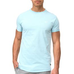 INDICODE Rundhalsshirt »INKloge« Blue Wave L L Basic T-Shirt von INDICODE
